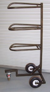 Triple Saddle Rack With Wheels